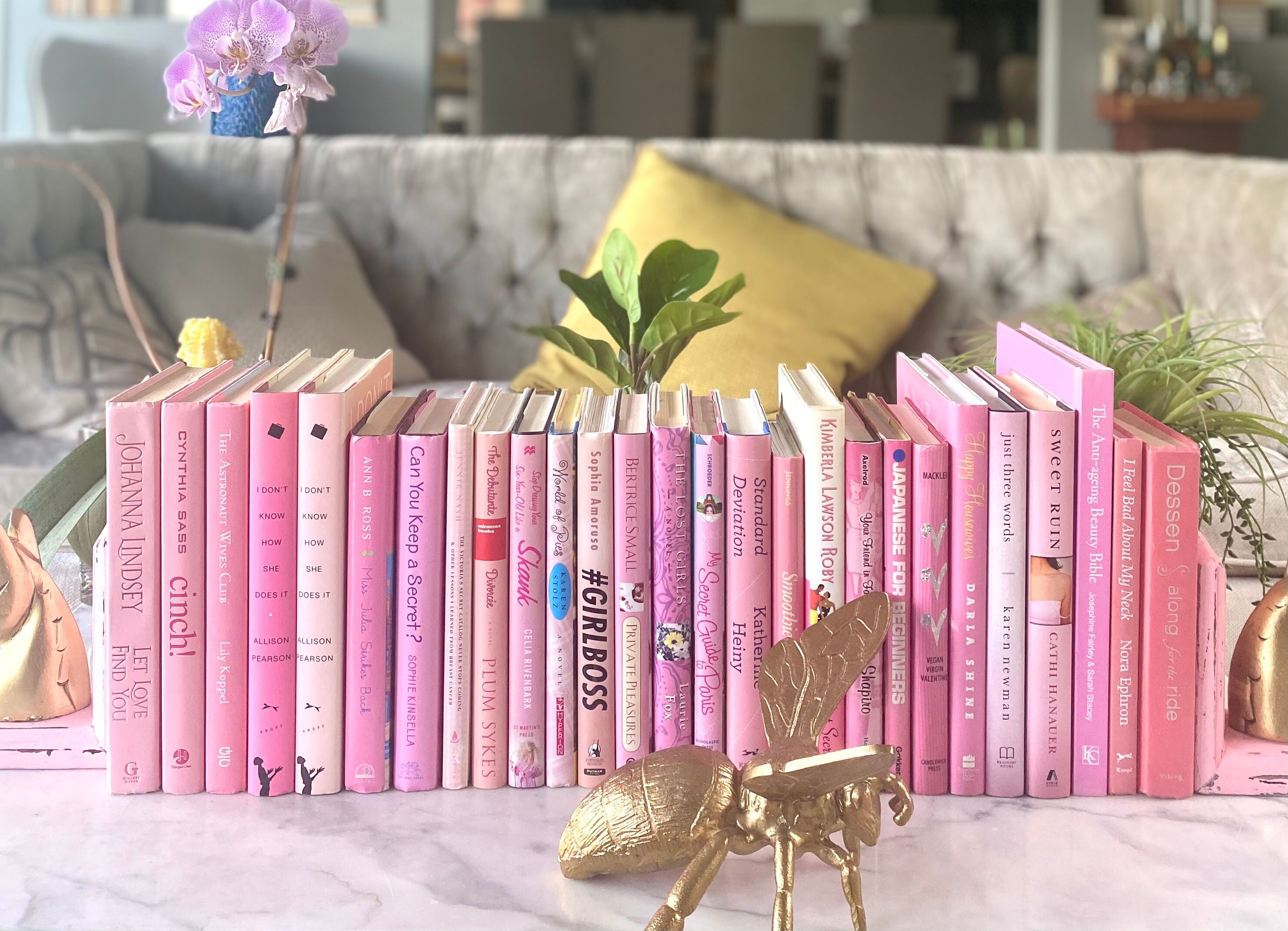 PINK Books PICK ANY 3 ! Light Pink , Blush or Pale Pink Decorative ...