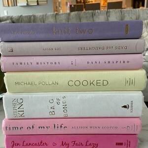 PASTEL BOOK SET - 7 Dreamy Books in Shades of Pastel. A Soft Rainbow ...