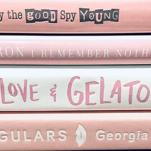 LIGHT PINK DECORATIVE Books . 4 Delicate Sweet Pink Books for Home ...