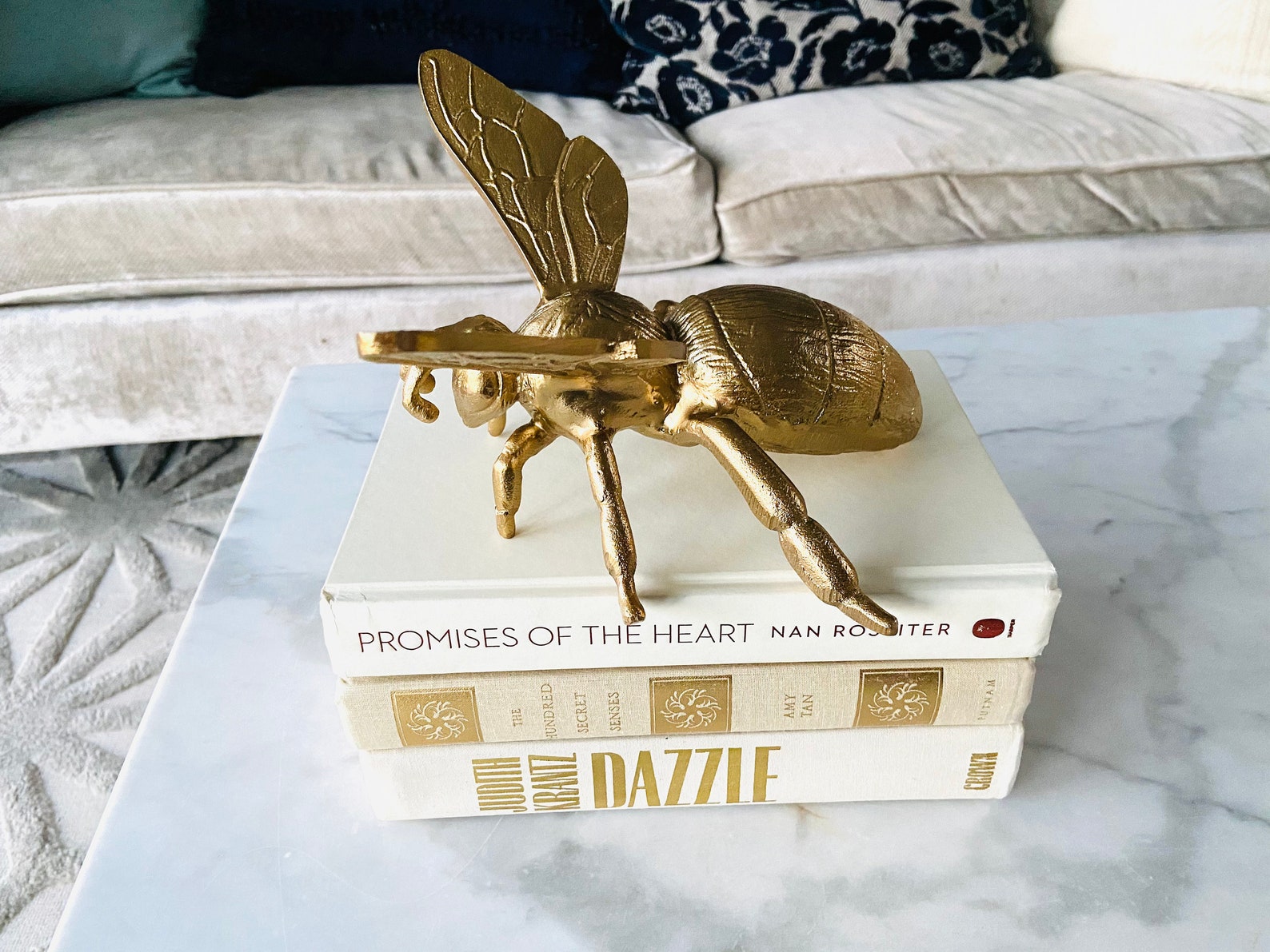 WHITE & GOLD BOOKS. These 3 Decorative Book Sets Will Make a Dramatic ...