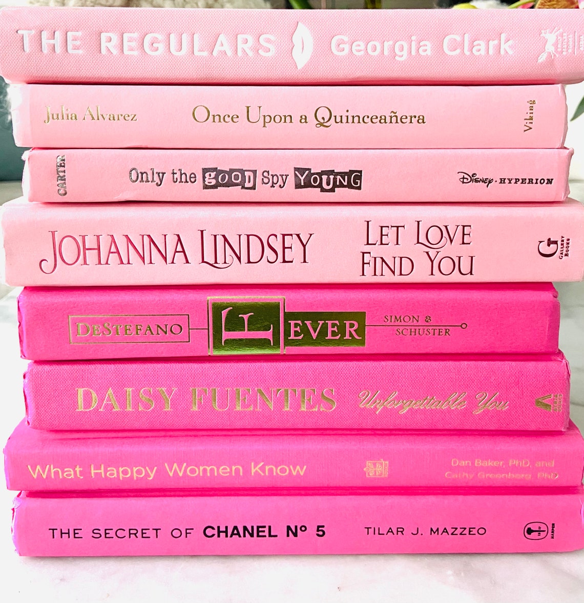 PALE or SHOCKING PINK Books for Decorating Pick One Set of 4 - Etsy