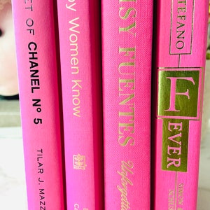 PALE or SHOCKING PINK Books for Decorating Pick One Set of 4 Pale Pink ...