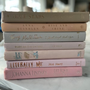 PASTEL BOOK SET - 7 Dreamy Books in Shades of Pastel. A Soft Rainbow ...