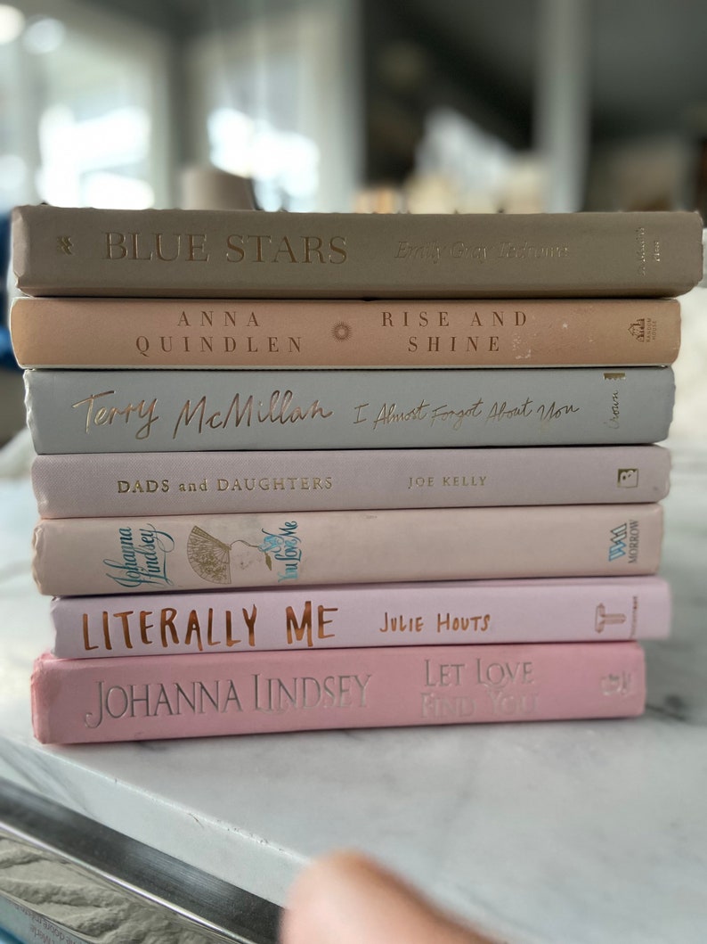 PASTEL BOOK SET 7 Dreamy Books in Shades of Pastel. A Soft - Etsy