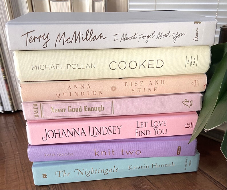 PASTEL SHERBET Book Set 7 Dreamy Books in Shades of Pastel. - Etsy