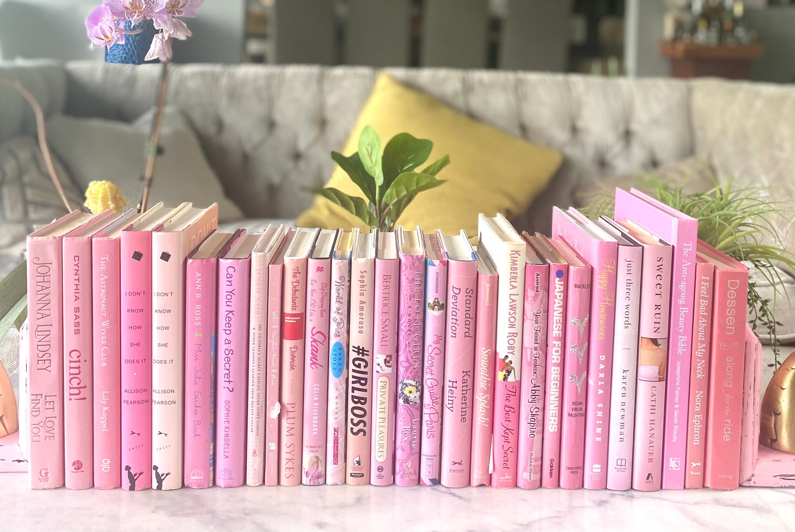PINK Books PICK ANY 3 Light Pink , Blush or Pale Pink Decorative Books ...