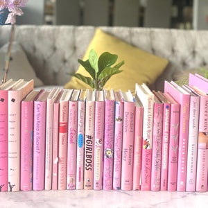 PINK Books PICK ANY 3 ! Light Pink , Blush or Pale Pink Decorative ...