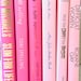 PALE or SHOCKING PINK Decorative Books Pick One Set of 3 Pale Pink: or ...