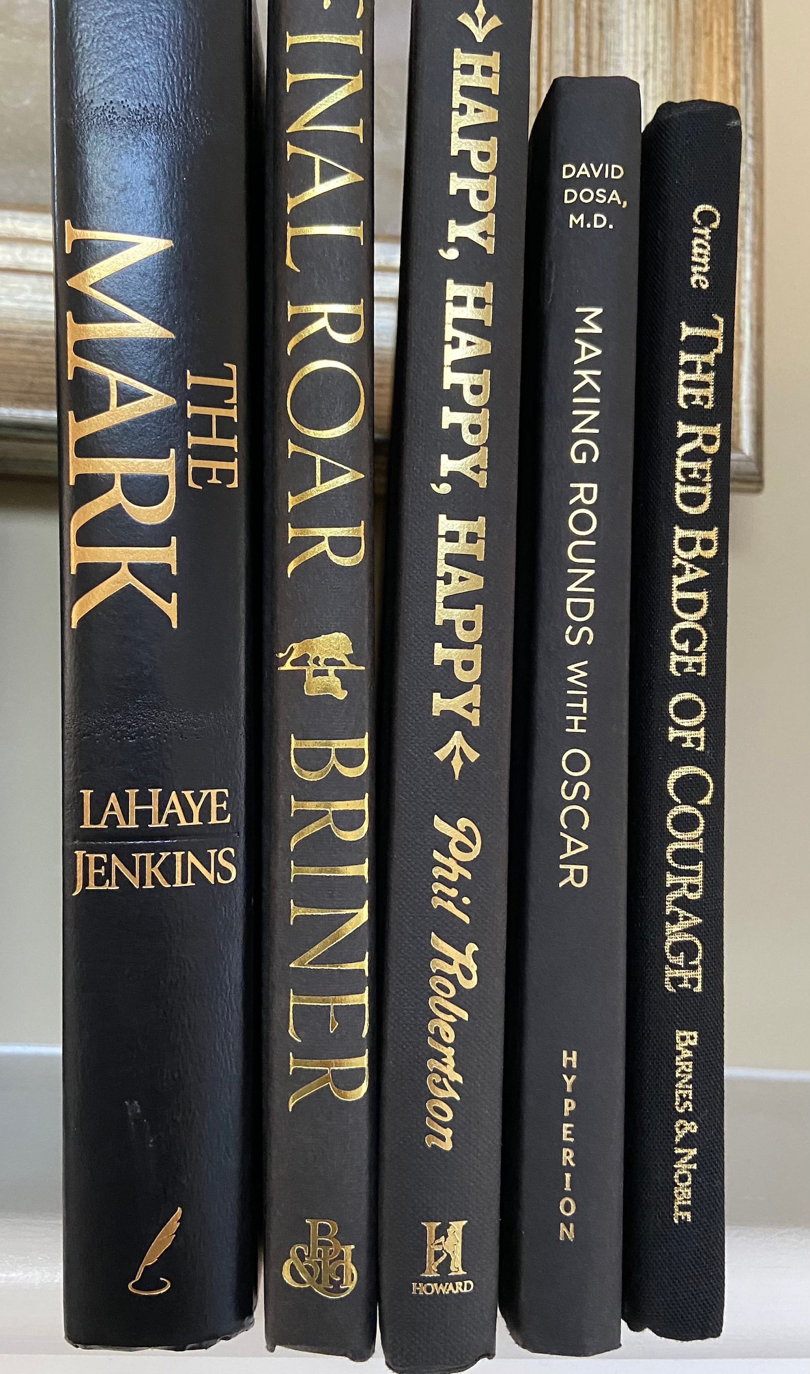 BLACK and GOLD Decorative BOOKS 5 Color Block Books in Black - Etsy