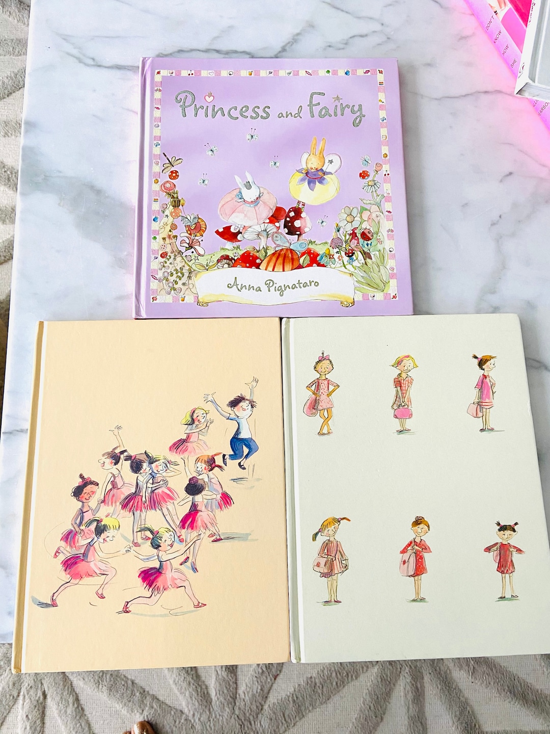 3 Book Set !....2 MISS LINA BALLERINA Books & 1 Miscellaneous Princess ...