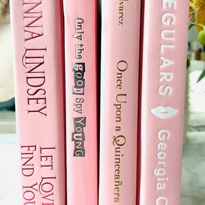 PALE or SHOCKING PINK Books for Decorating Pick One Set of 4 Pale Pink ...