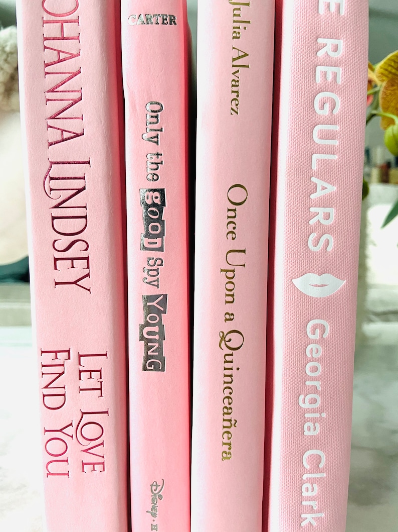 PALE or SHOCKING PINK Books for Decorating Pick One Set of 4 Pale Pink ...