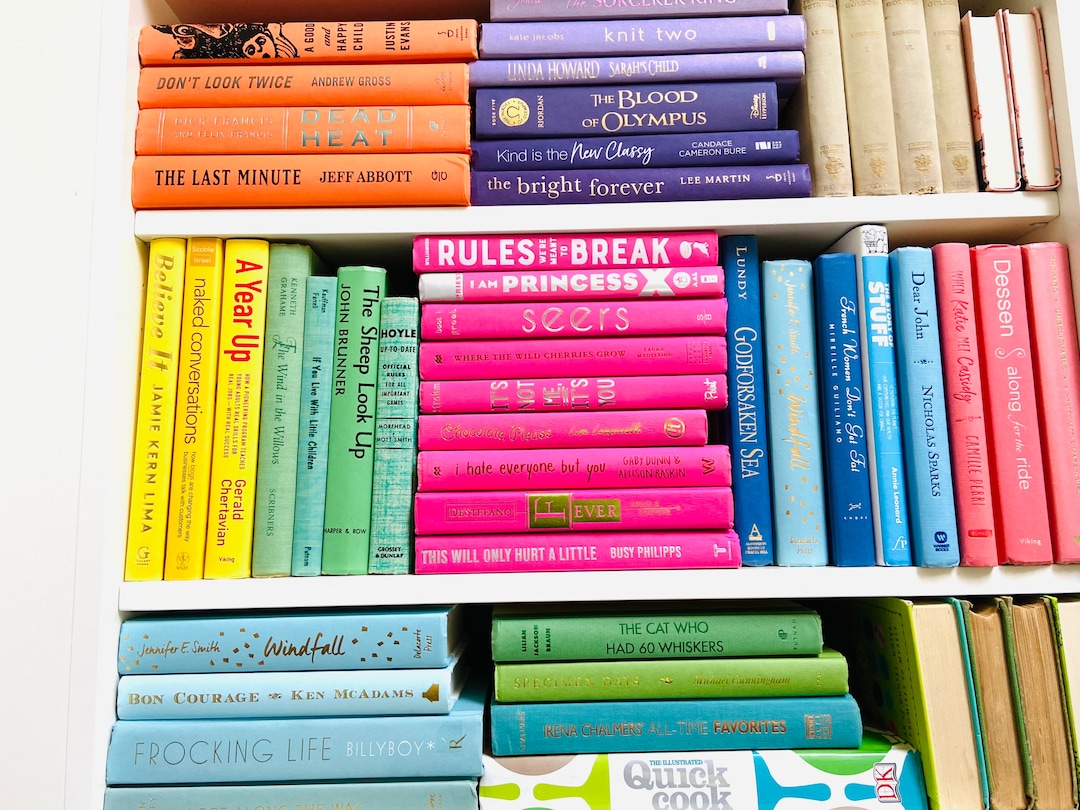 COLOR BLOCK Bookcase....designer Shelves....color Style....pops of ...