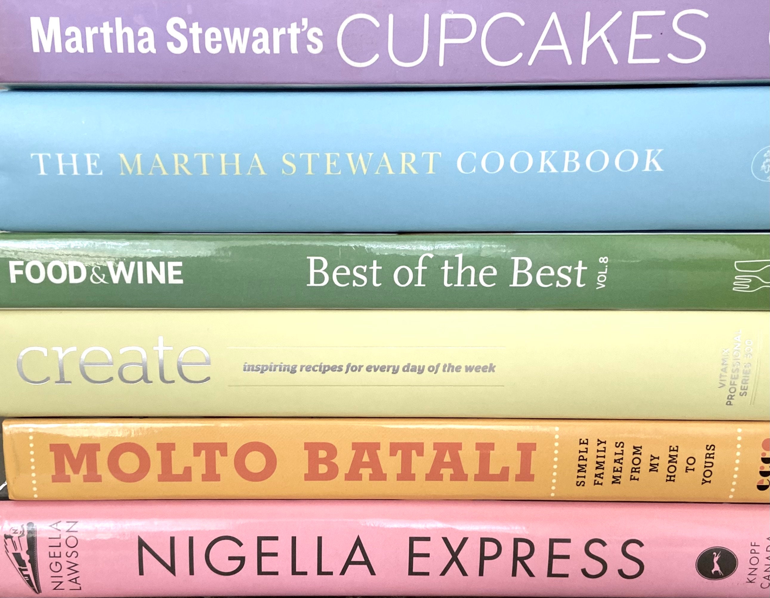 COOKBOOKS by COLOR Instant COOKS Library-60 Decorative Cookbooks Edited ...