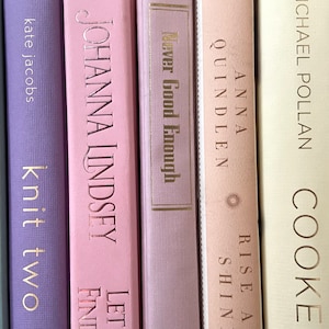 PASTEL SHERBET Book Set - 7 Dreamy Books in Shades of Pastel. A Soft ...