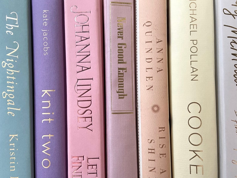 PASTEL SHERBET Book Set 7 Dreamy Books in Shades of Pastel. - Etsy