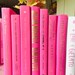 FIVE BOOK LISTING ....pale Pink ( 2 ) Shocking Pink ( 2 ) & White ( 1 ...