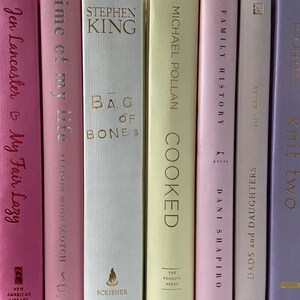 PASTEL BOOK SET - 7 Dreamy Books in Shades of Pastel. A Soft Rainbow ...