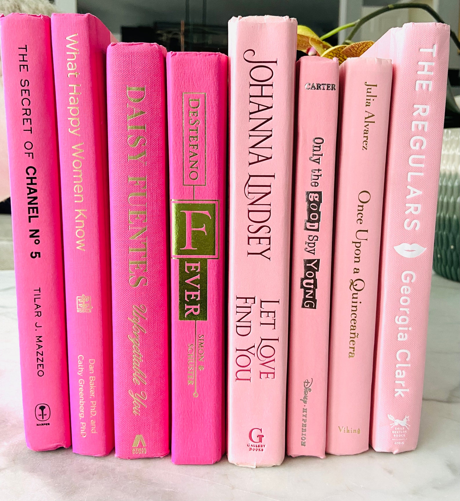 PALE or SHOCKING PINK Books for Decorating Pick One Set of 4 - Etsy