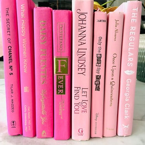 PALE or SHOCKING PINK Books for Decorating Pick One Set of 4 Pale Pink ...