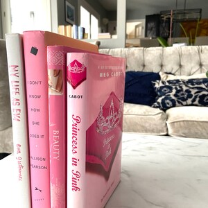 ROSE PINK Decorative Books . 4 HOT Pink Books for Home Staging ...