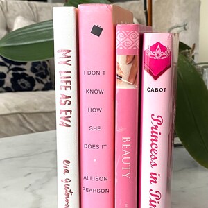 ROSE PINK Decorative Books . 4 HOT Pink Books for Home Staging ...