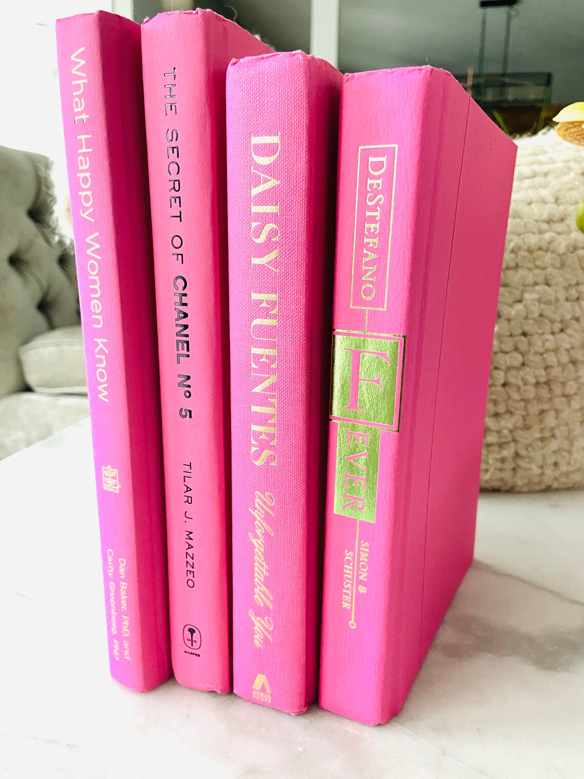 PALE or SHOCKING PINK Books for Decorating Pick One Set of 4 - Etsy