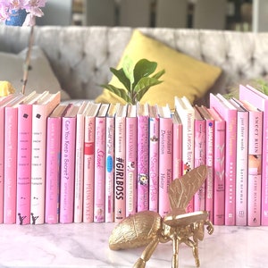 PINK Books PICK ANY 3 ! Light Pink , Blush or Pale Pink Decorative ...