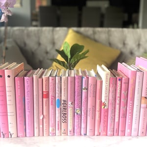 PINK Books PICK ANY 3 ! Light Pink , Blush or Pale Pink Decorative ...