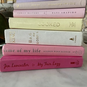 PASTEL BOOK SET - 7 Dreamy Books in Shades of Pastel. A Soft Rainbow ...