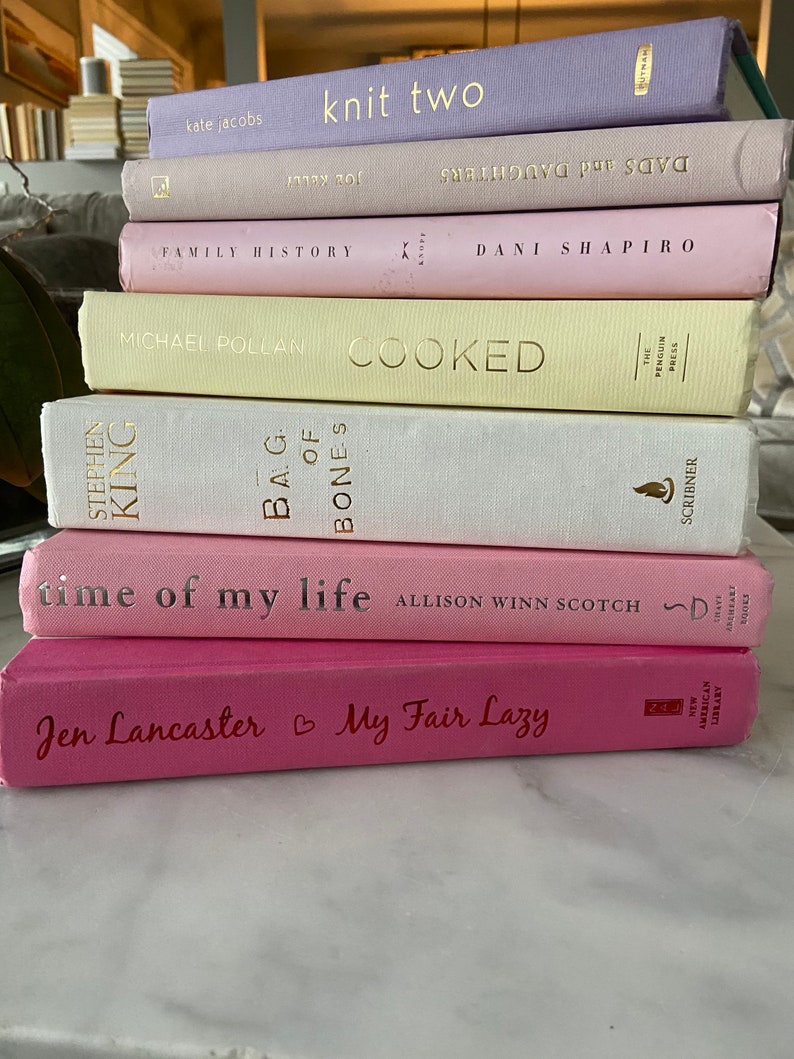 PASTEL BOOK SET 7 Dreamy Books in Shades of Pastel. A Soft - Etsy