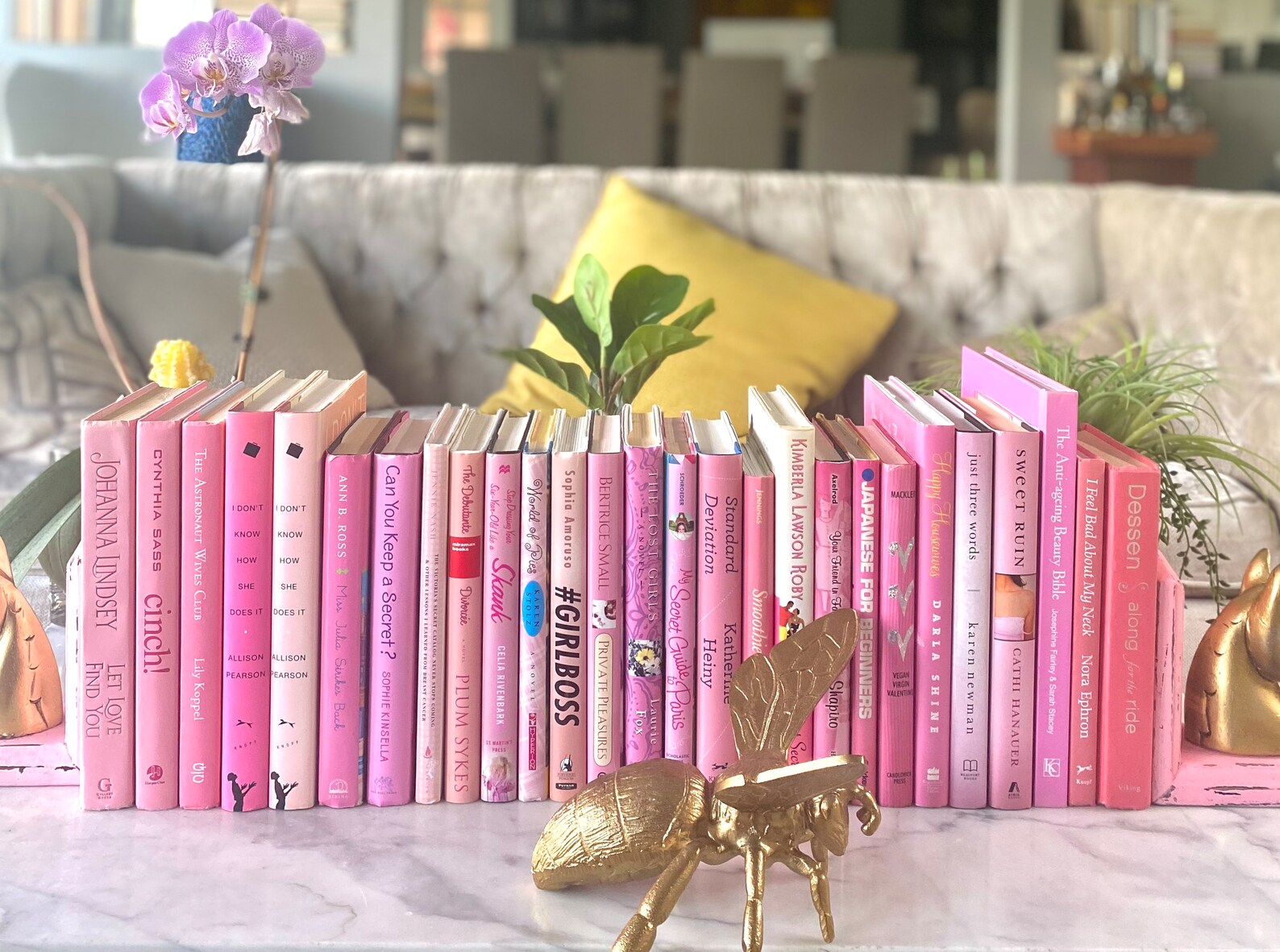 PINK Books PICK ANY 3 Light Pink , Blush or Pale Pink Decorative Books ...