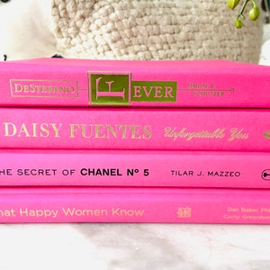 PALE or SHOCKING PINK Books for Decorating Pick One Set of 4 Pale Pink ...