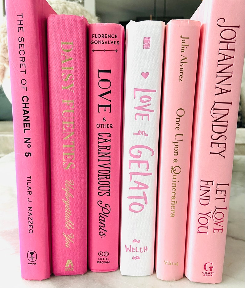 FIVE BOOK LISTING ....pale Pink 2 Shocking Pink 2 & | Etsy