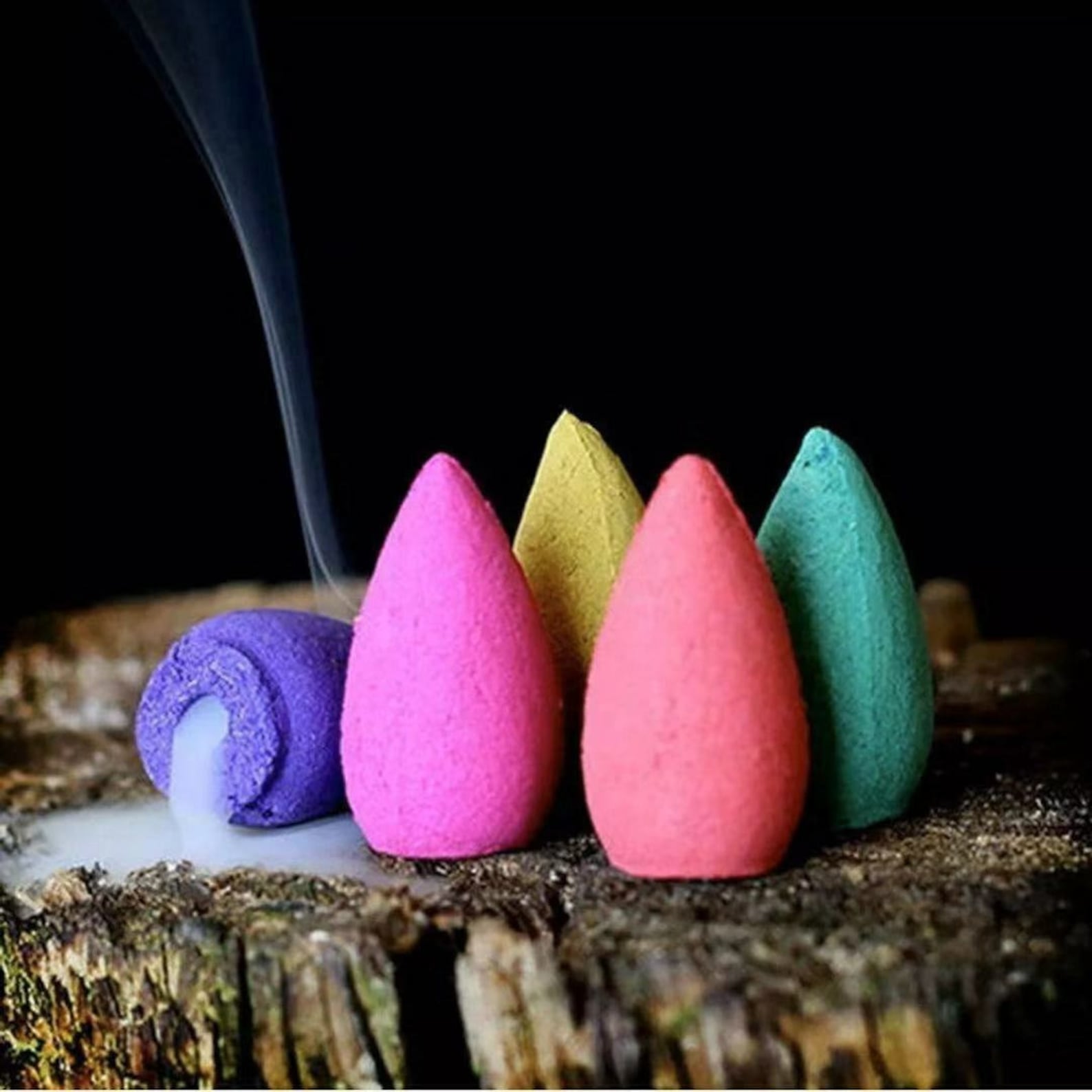 Back Flow Incense Burner Cones Mixed Flower Flavor Smoke Bullet Cone - Etsy