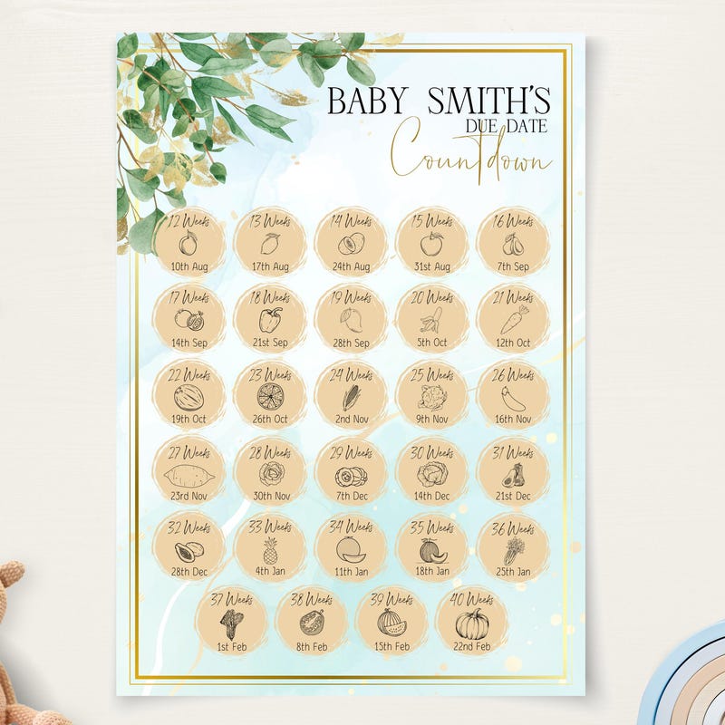 Baby Countdown - Etsy