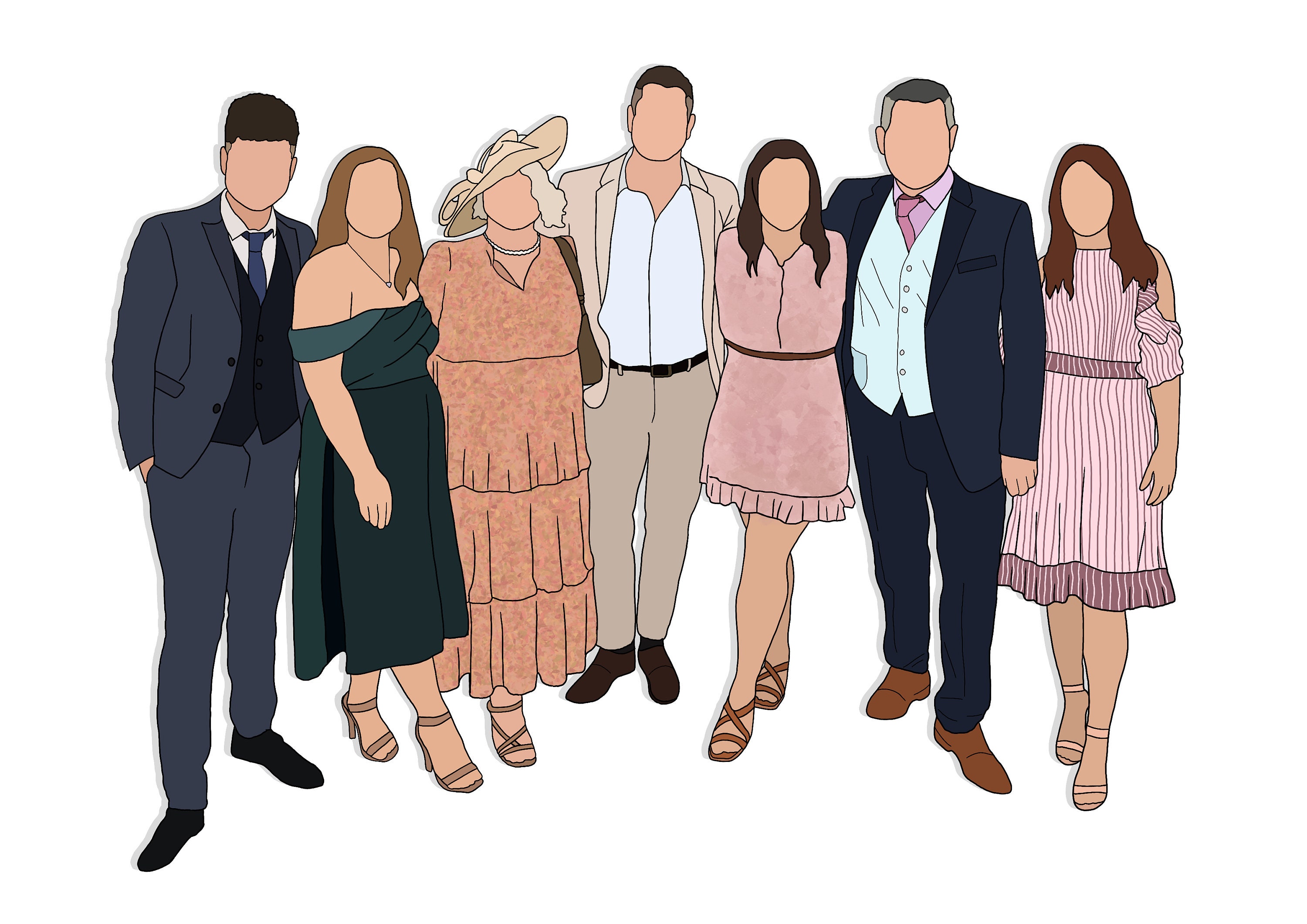 Faceless Portraits - Etsy