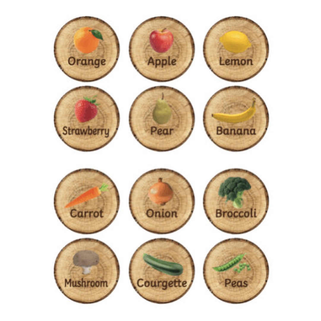 Fruit & Veg Log Signs - Etsy UK