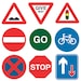 British Road Signs 9pk - Etsy