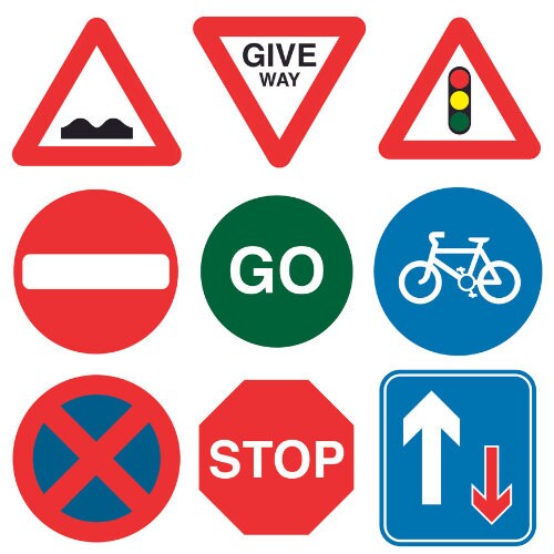 British Road Signs 9pk - Etsy
