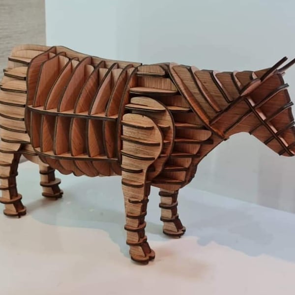 Wooden Cow - Etsy