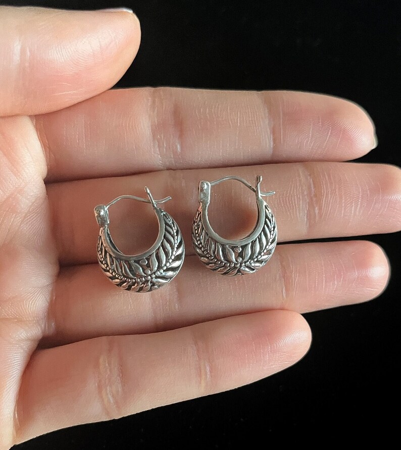 925 Sterling Silver Filigree Earring, Handmade Vintage Filigree,silver ...