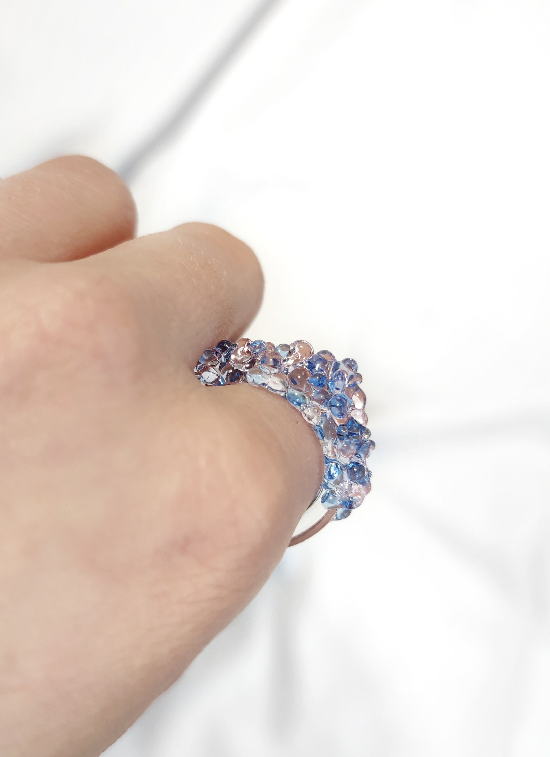 Gorgeous Glass Ring, Minimalist and Simple, Elegant Ring, Lampworking ...