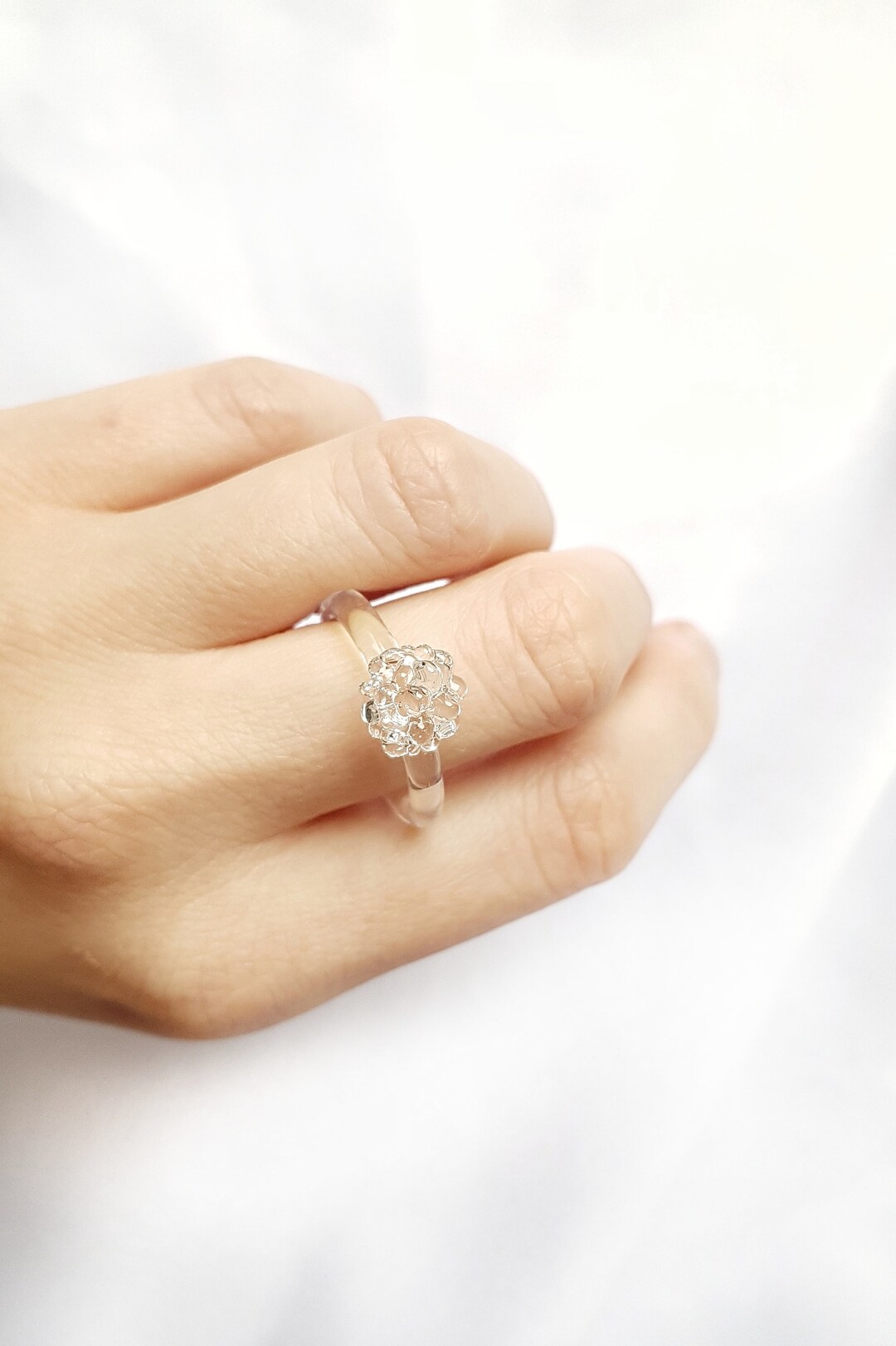 Gorgeous Glass Ring, Minimalistic, Elegant Ring, Lampworking ...