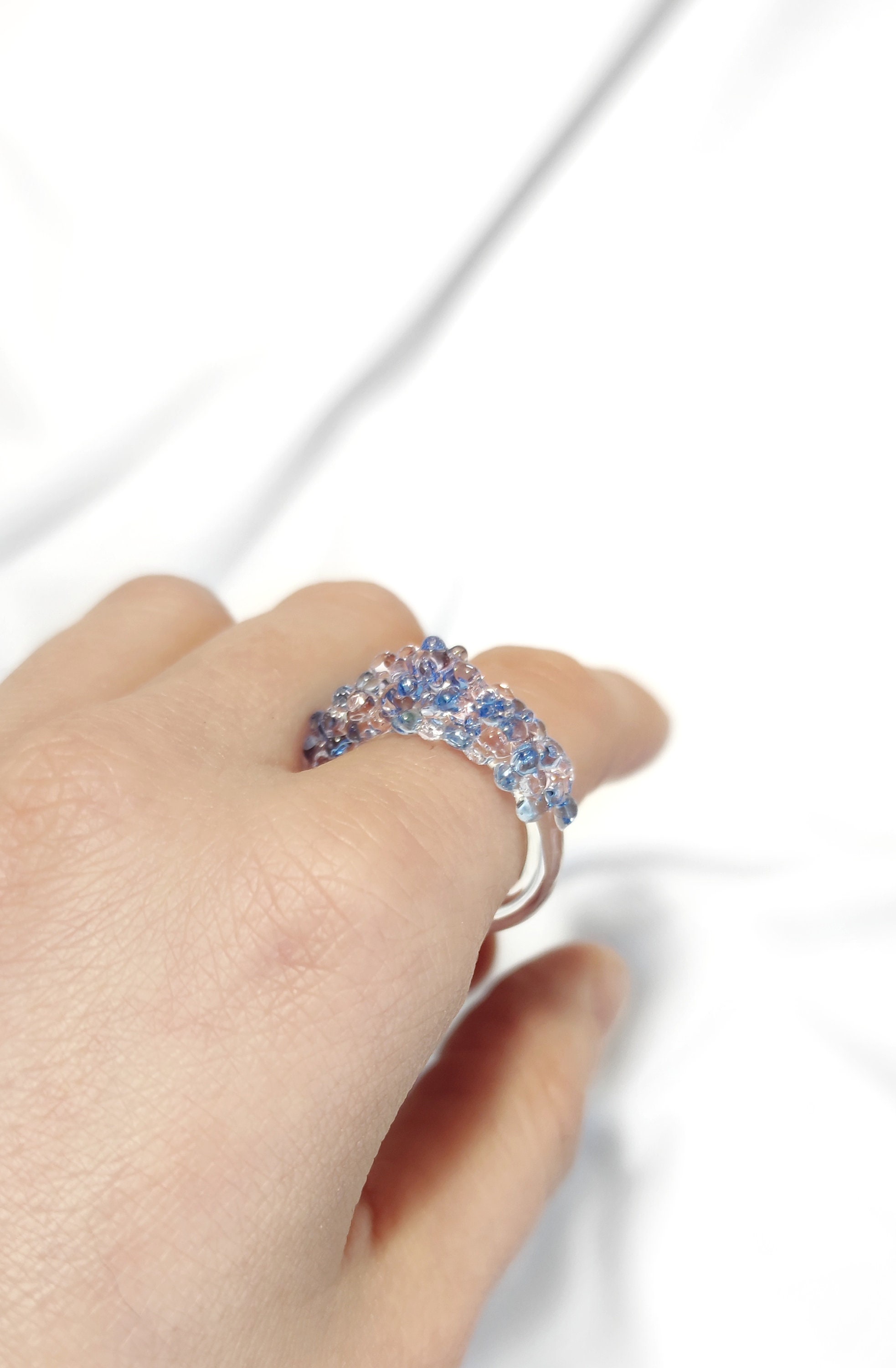 Gorgeous Glass Ring, Minimalist and Simple, Elegant Ring, Lampworking ...