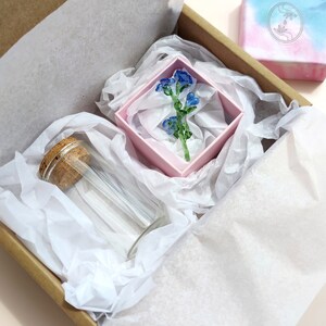 Tiny Glass Bouquet of Flowers, Glass Sculpture, Message in a Bottle ...