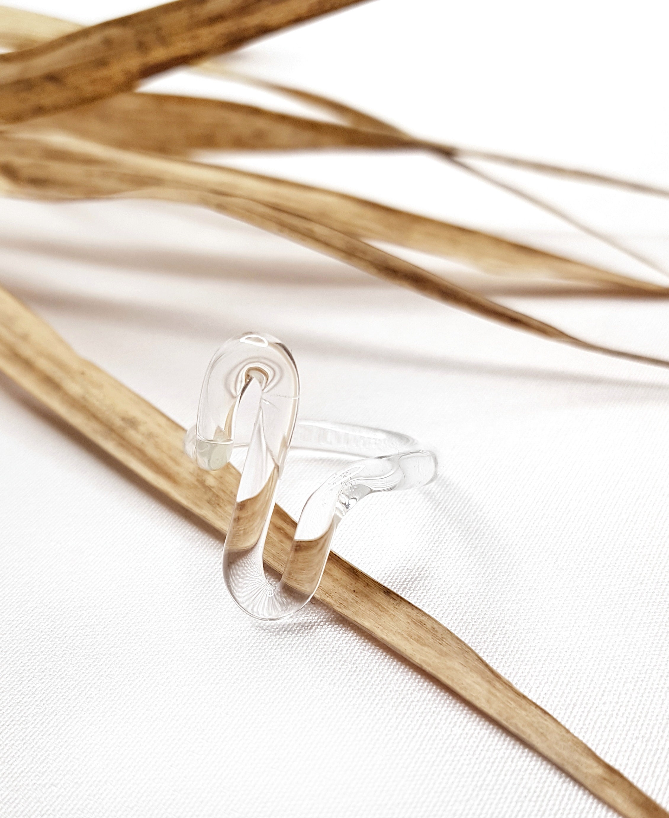 Gorgeous Glass Ring Minimalist and Simple Elegant Ring - Etsy