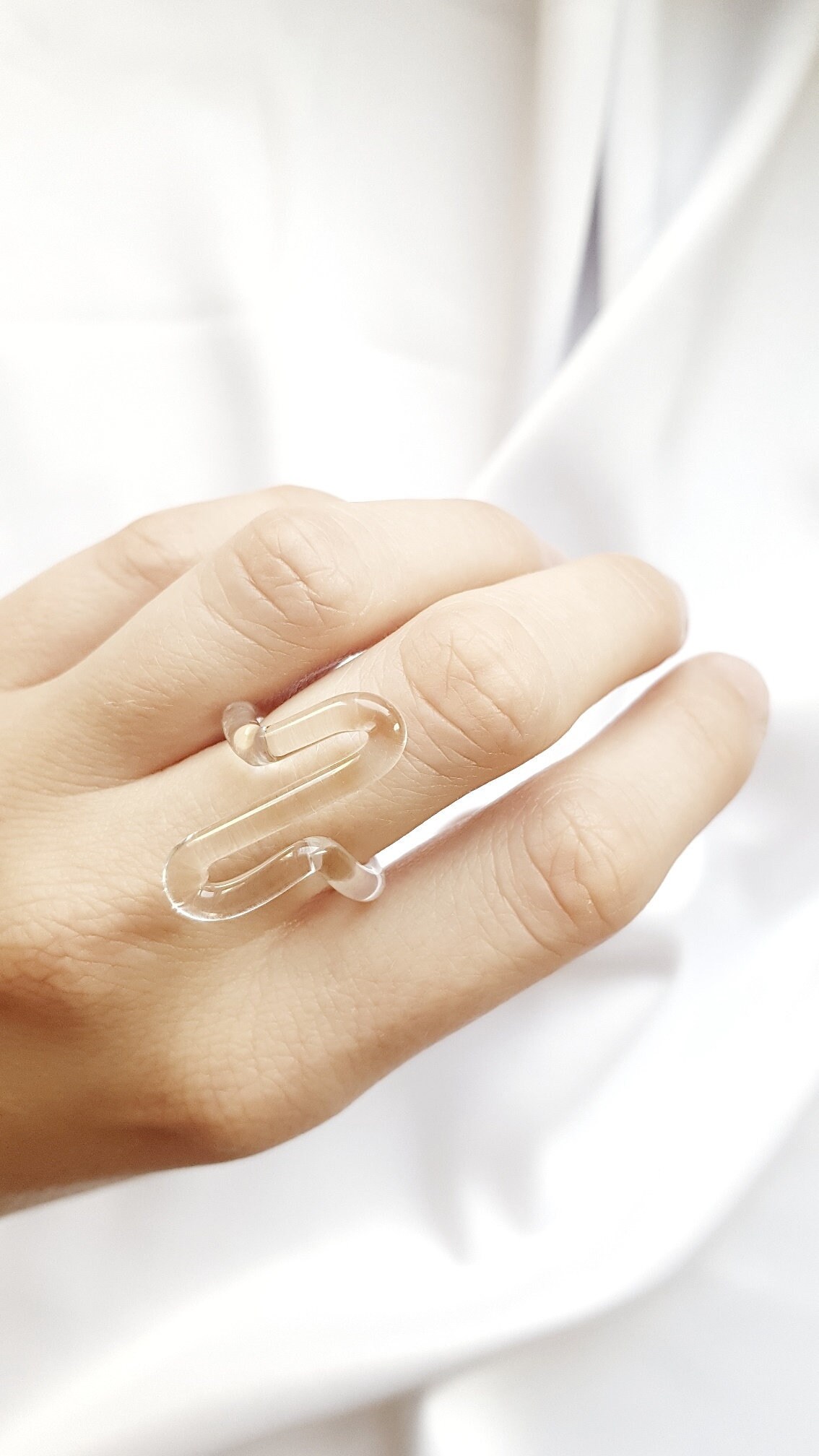 Gorgeous Glass Ring Minimalist and Simple Elegant Ring - Etsy
