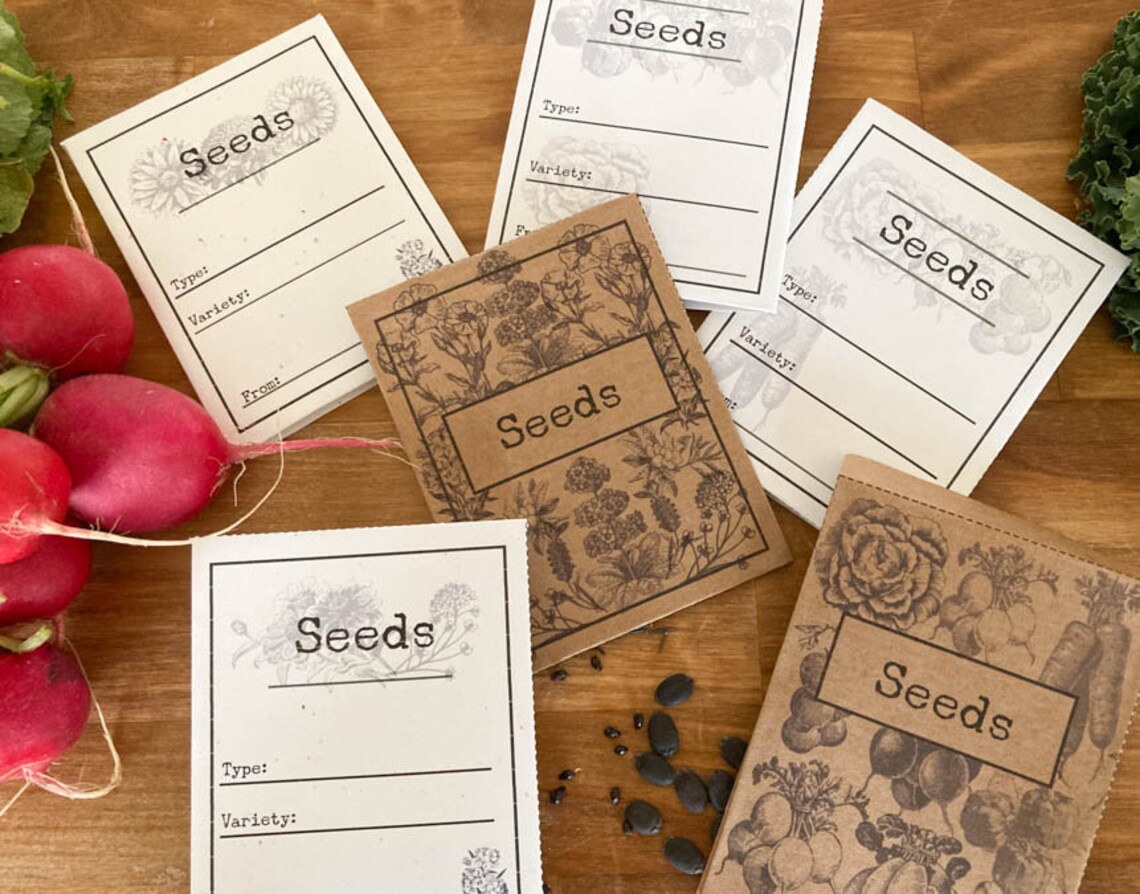 Seed Packets Printable Downloadable Vintage Look Homestead | Etsy