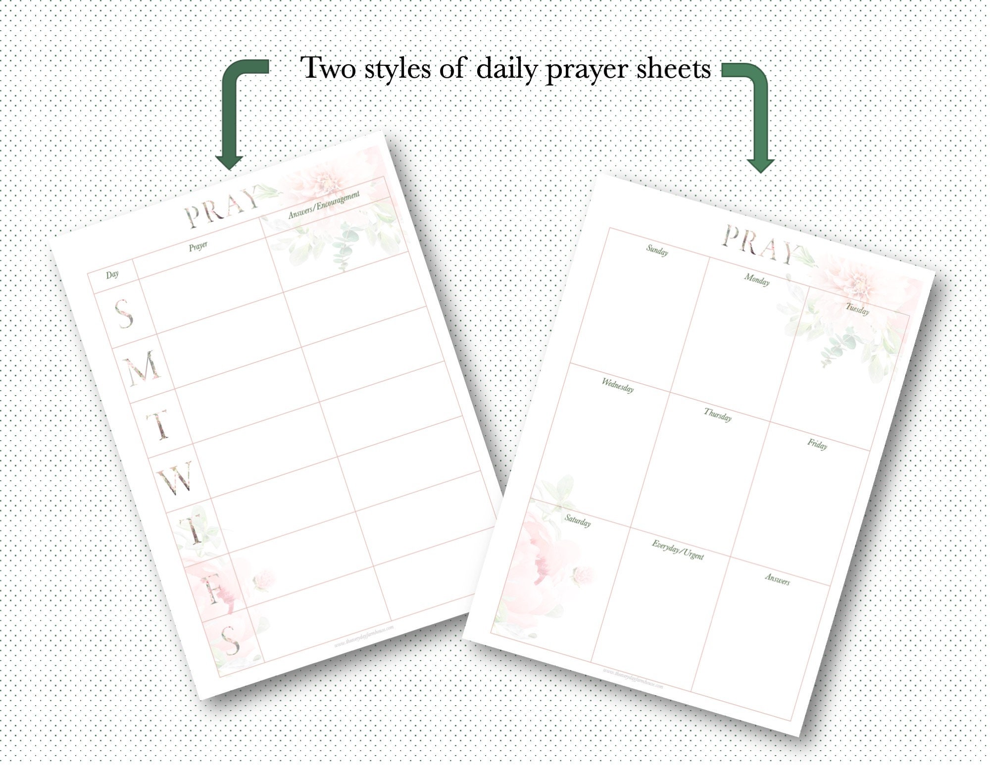 Feminine Botanical Prayer Planner Bible Study Planner Prayer - Etsy